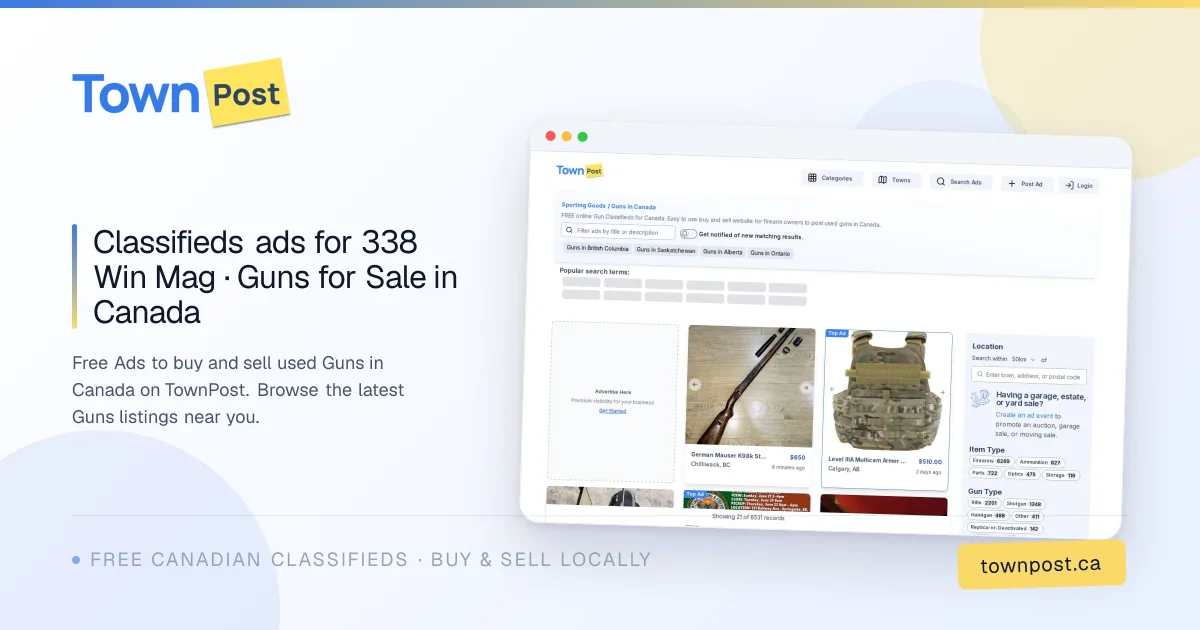 Firearms · Guns for Sale in Canada — For Sale by Owner · TownPost