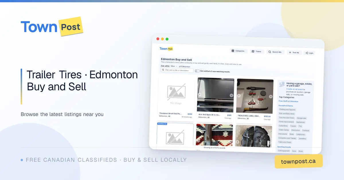 Trailer Tires · Edmonton Buy and Sell · TownPost