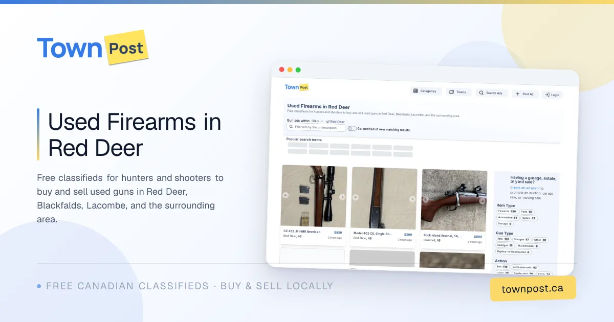 .22 · Used Firearms in Red Deer · TownPost
